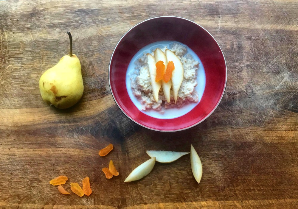 Apricot pear porridge – AKitchenofGoodThings