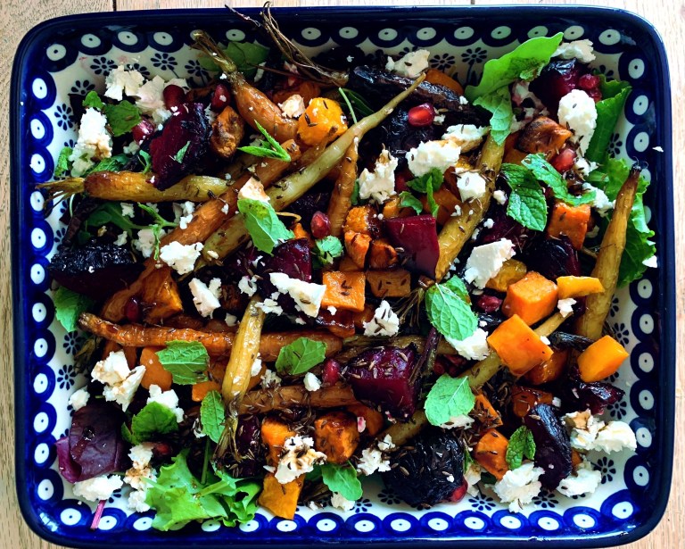 Super Roast Roots Salad – AKitchenofGoodThings
